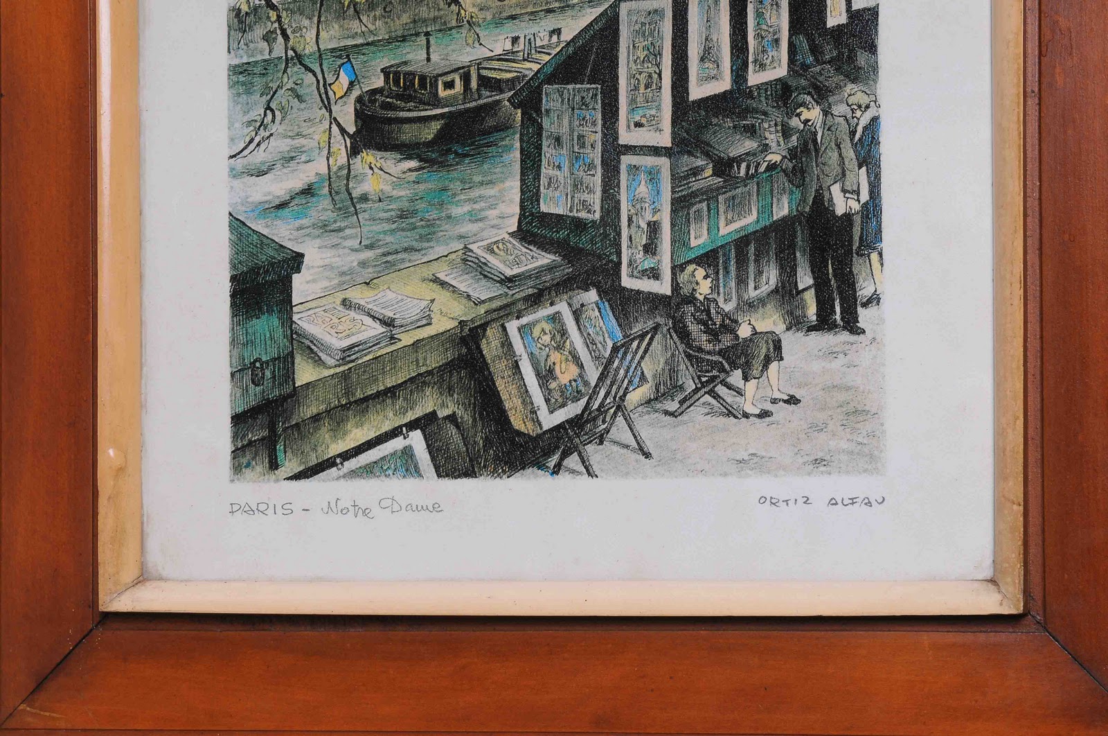 Old Vintage Gallery: Pictures of Ortiz Alfau Etching's Signed-PARIS ...
