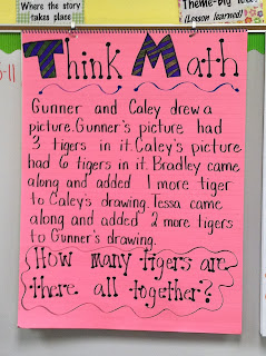 Life in First Grade: Math Message and Peter's Suitcase