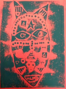 Mrs. Nail's Art Room: African Mask Collographs