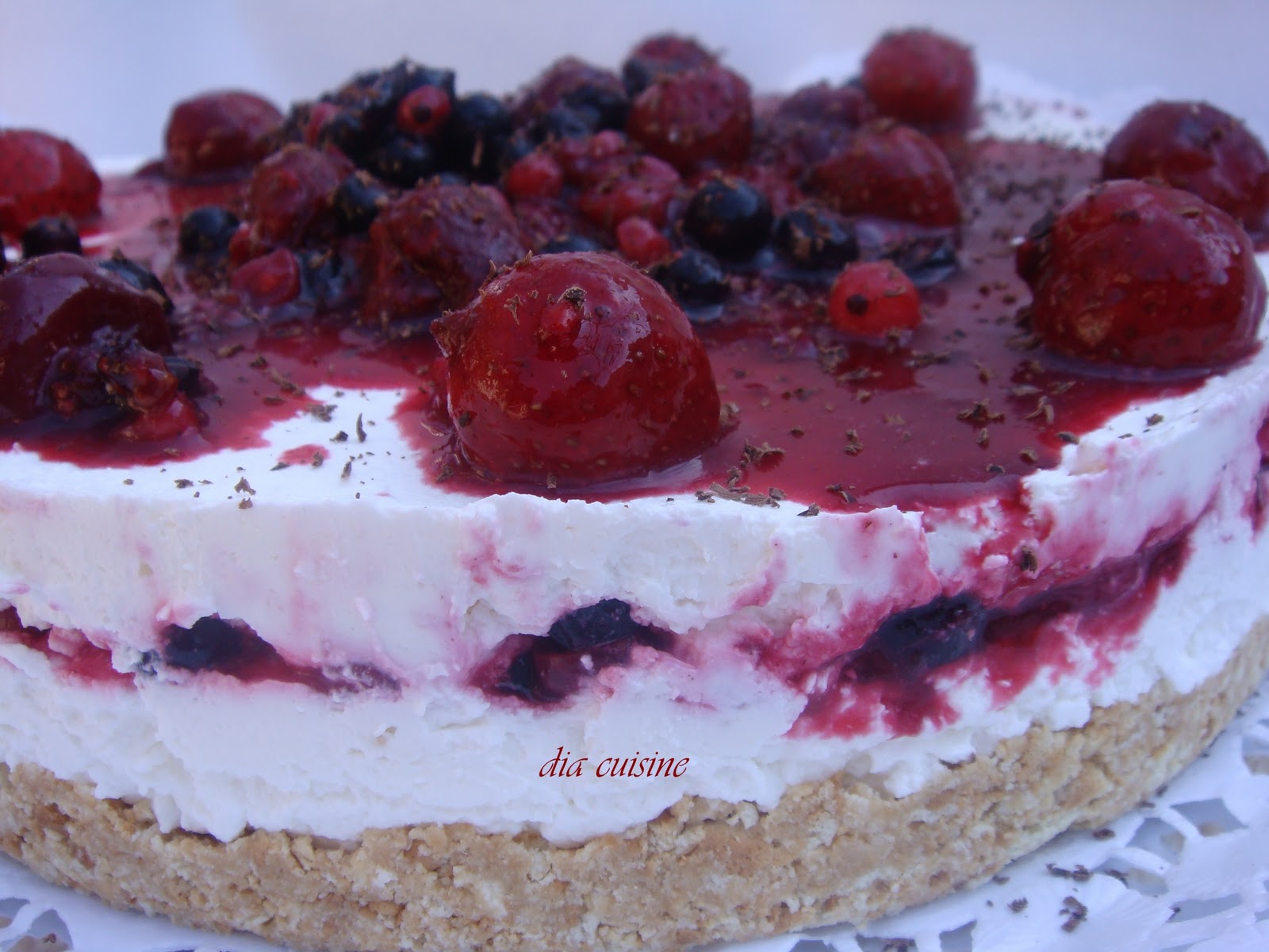 dia.cuisine: Cheesecake cu fructe de padure