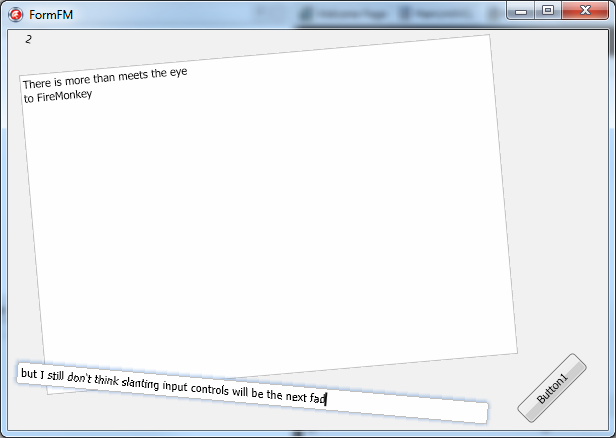 program begin end. // comments?: RAD Studio XE2 - VCL and FireMonkey (FMX) first glance comparison
