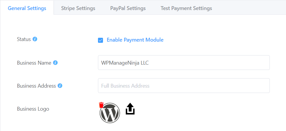 Configure Payment Settings With Fluent Forms Wp Manage Ninja