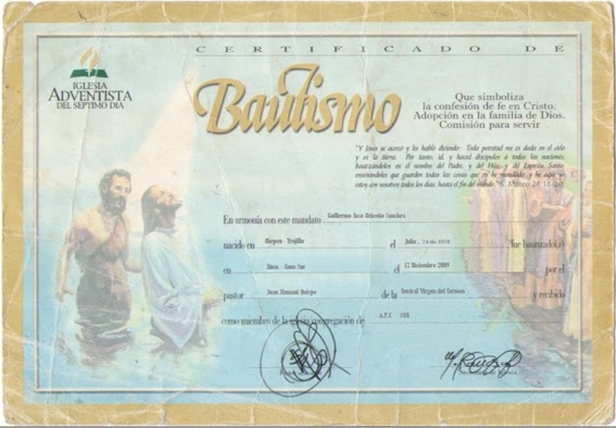 Plantilla certificado de bautismo - Imagui