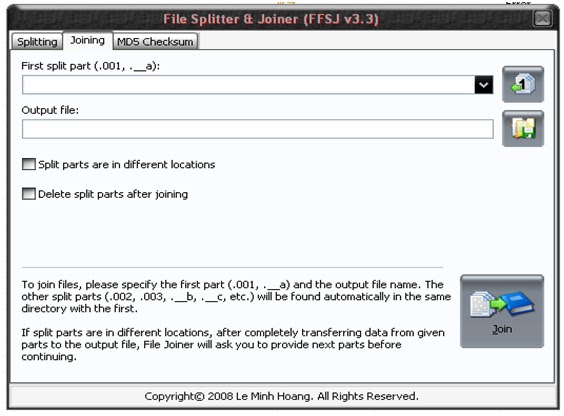 FFSJ (Aplikasi menggabungkan file ekstensi . _a dan .001) ~ HIDUPKU