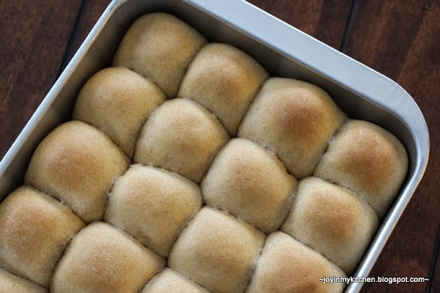 Finding Joy in My Kitchen: Whole Wheat Pull Apart Rolls