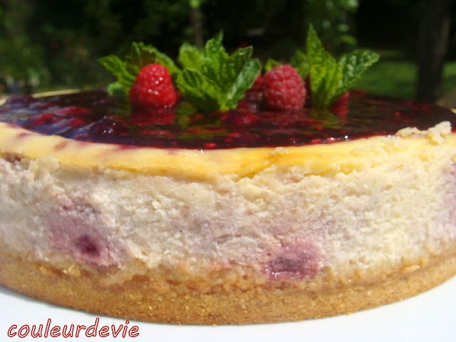 Cheesecake aux framboises | Couleurdevie
