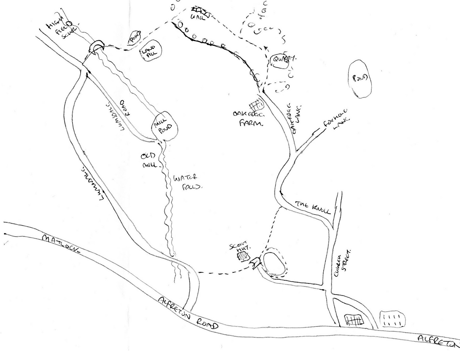 Walking Lumsdale Derbyshire and the Waterfall.: Walking Lumsdale ...