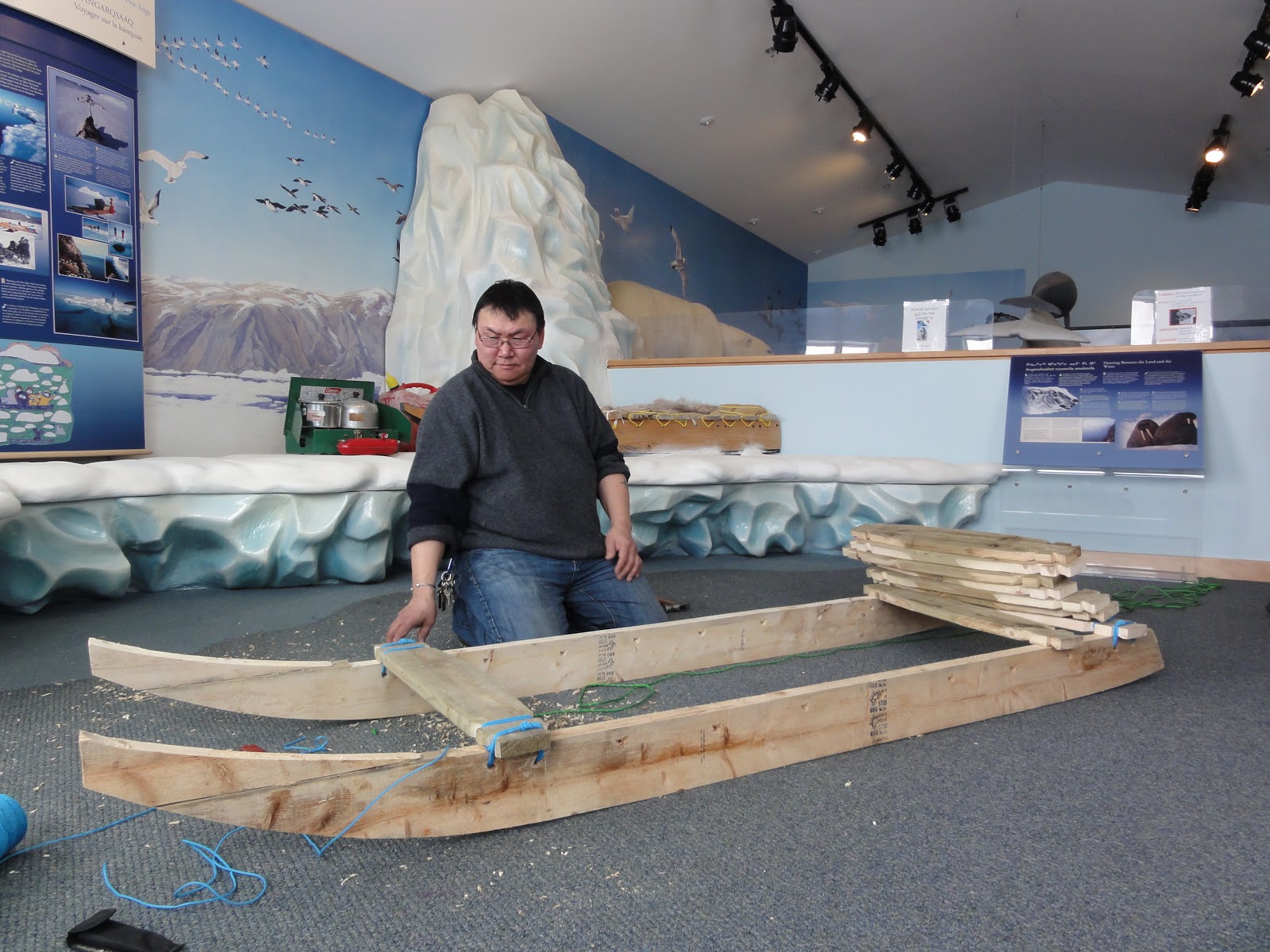 An English Girl in The Cariboo: How to Build a Qamutiq