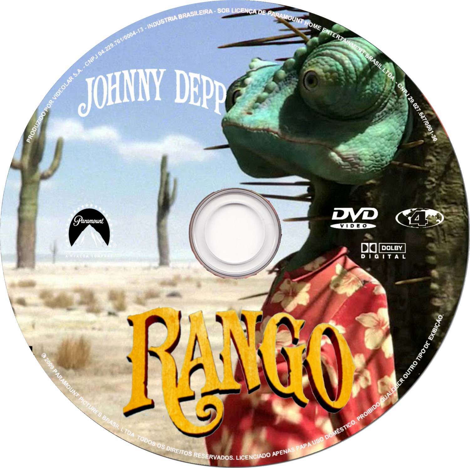 Capas e labels de filmes e series: Rango