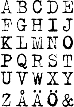 Aakkoshaaste in English