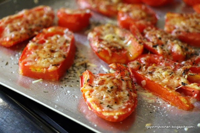 Finding Joy in My Kitchen: Roasted Parmesan Tomatoes