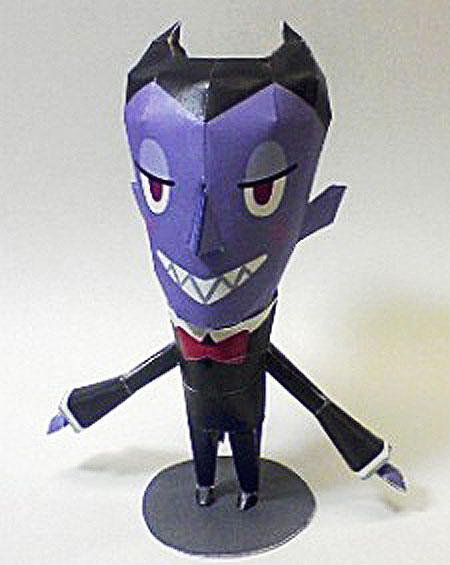 Ushimitsu Monstruo - Damon the Vampire Papercraft ~ Paperkraft.net ...