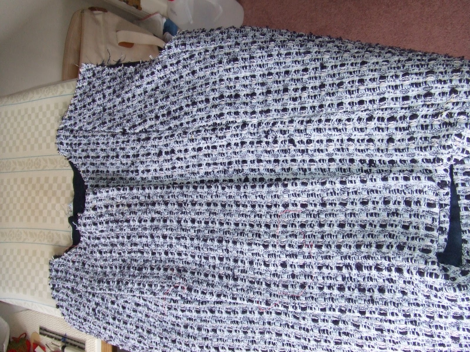 Chanel Jacket Sew Along: Fabric Maven’s Chanel jacket, February, 2011