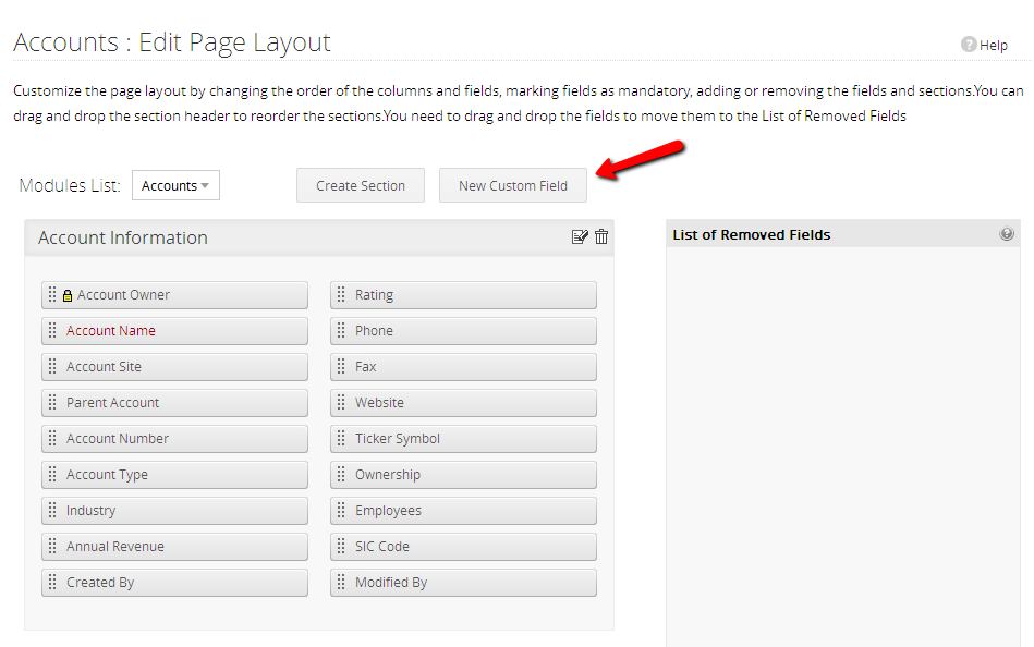 How To Set Up Zoho Crm Custom Fields 123contactform Help