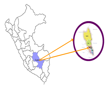 Turismo en Calca: Ubicacion de la Provincia de Calca