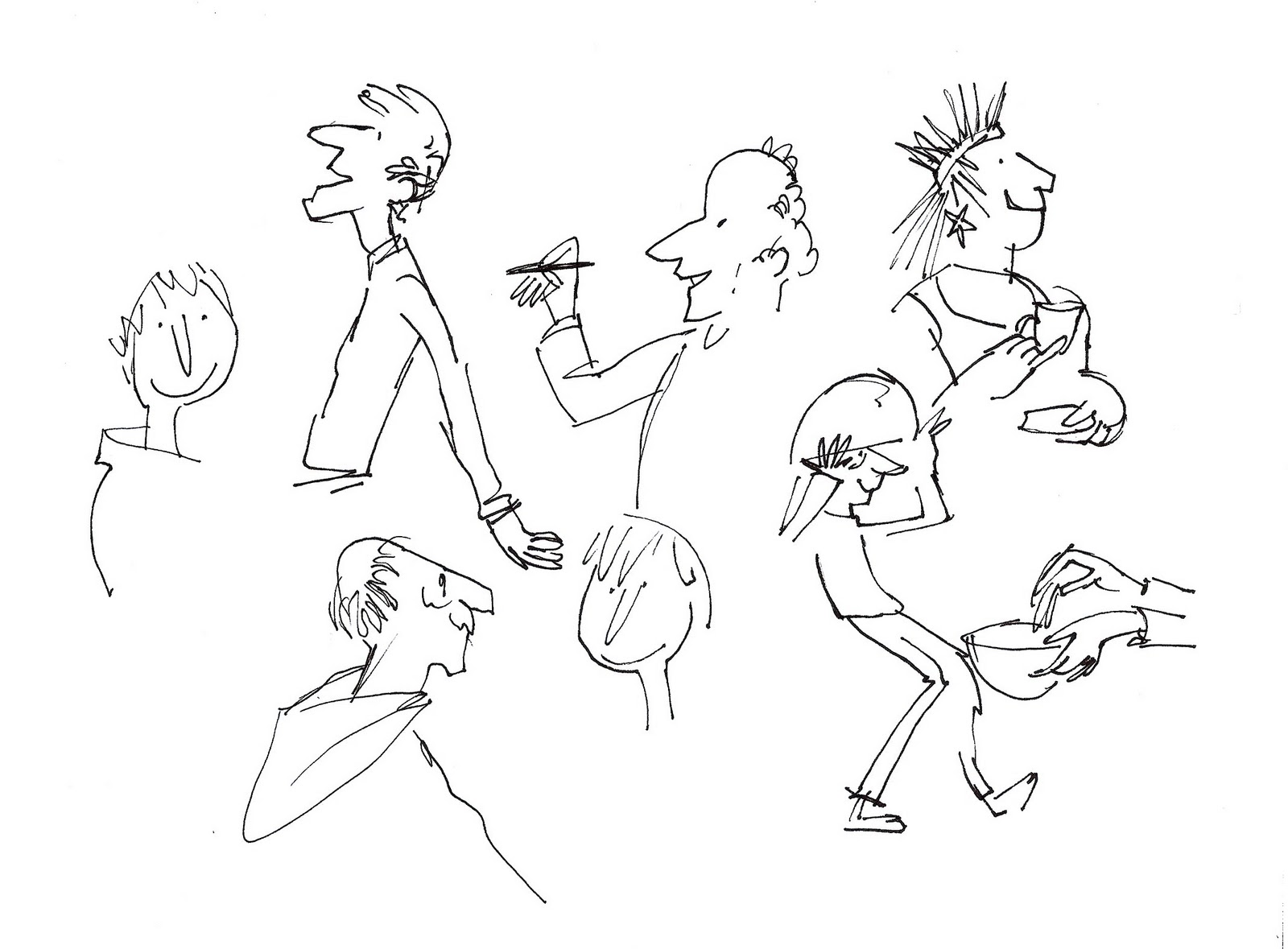 Fishmen in Top Hats: Quentin Blake Studies and Attempts