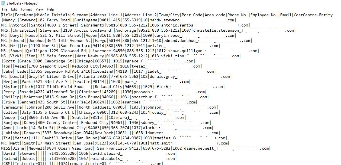 Generating Etext Output From Hcm Extracts In Oracle Fusion Hcm Cloud Application