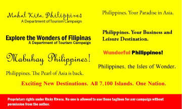 New Philippine Revolution: Department of Tourism Slogan suggestions