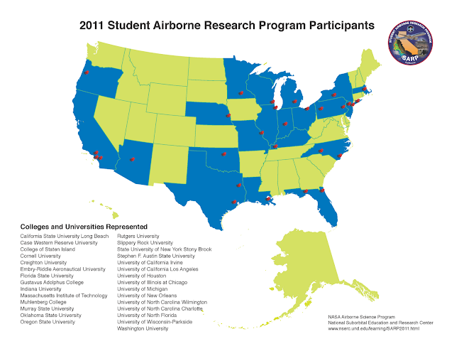 NASA Airborne Science: Students Selected for 2011 NASA Student Airborne ...