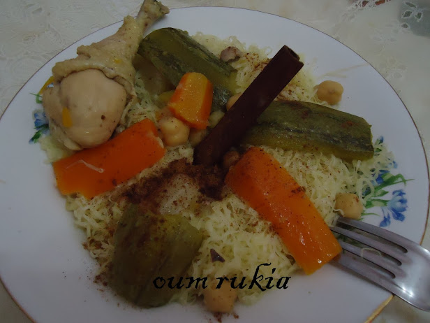 Rechta, sauce blanche et poulet - Cuisine et Peinture de Mia
