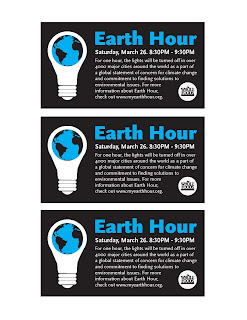 Doug Poole Illustrations&design: Earth Hour Signage Contest