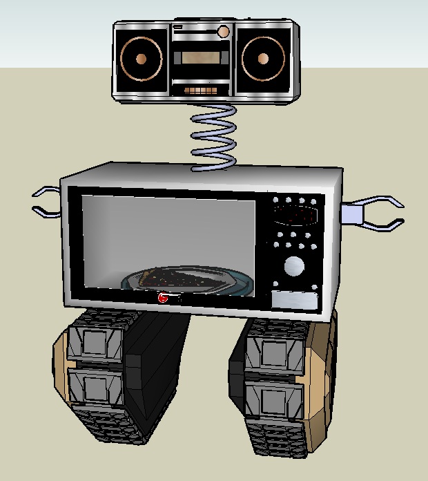 Alli Williams Art Blog: 3D Model Collage - iRobot