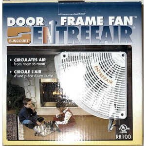 EntreeAir Door Frame Fan By Suncourt – White or Brown Available ...