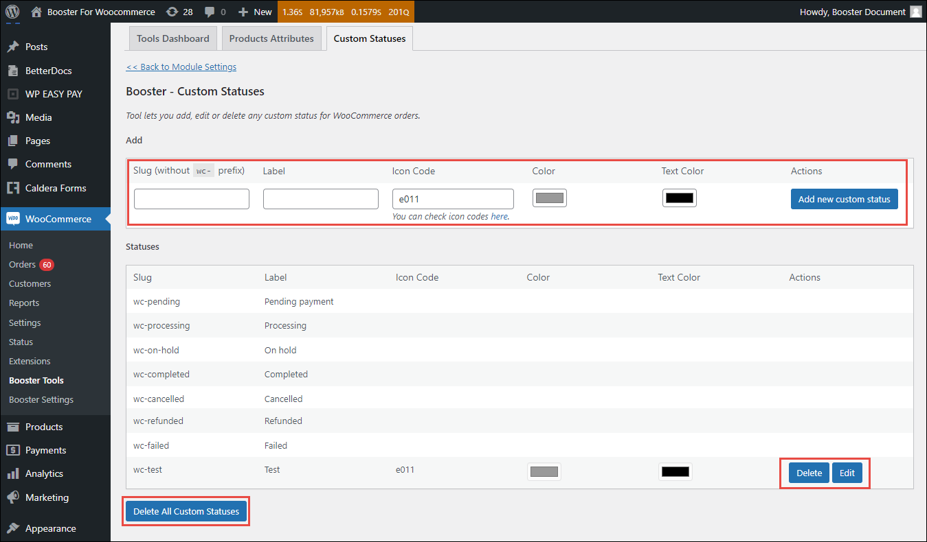 Order Custom Statuses For WooCommerce plugin - Booster for WooCommerce Order Custom Statuses For WooCommerce plugin - Booster for WooCommerce