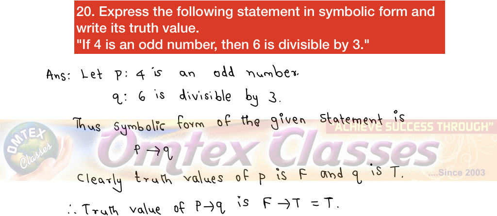 Education: Logic Important Question for HSC Maths I Board Exam 2019 Education: Logic Important Question for HSC Maths I Board Exam 2019