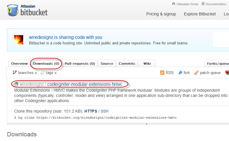 การติดตั้ง Hmvc สำหรับ Codeigniter