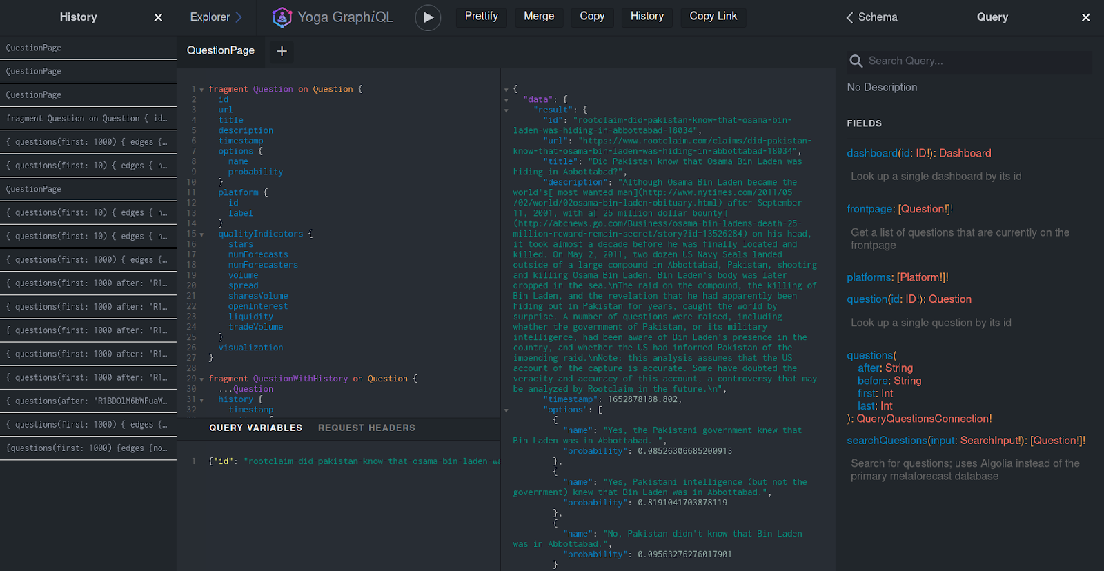 Metaforecast Late 2022 Update Graphql Api Charts Better Infrastructure Behind The Scenes