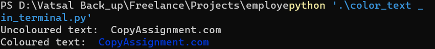 Print Colored Text Output In Python - CopyAssignment Print Colored Text Output In Python - CopyAssignment