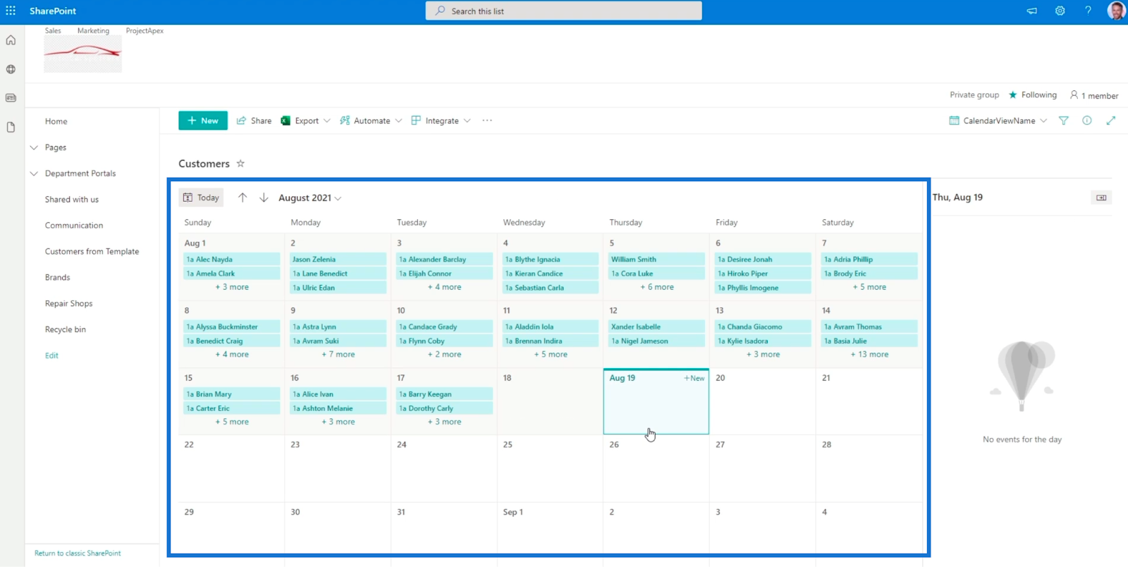 The SharePoint List Calendar View – Quant Insights Network The SharePoint List Calendar View – Quant Insights Network
