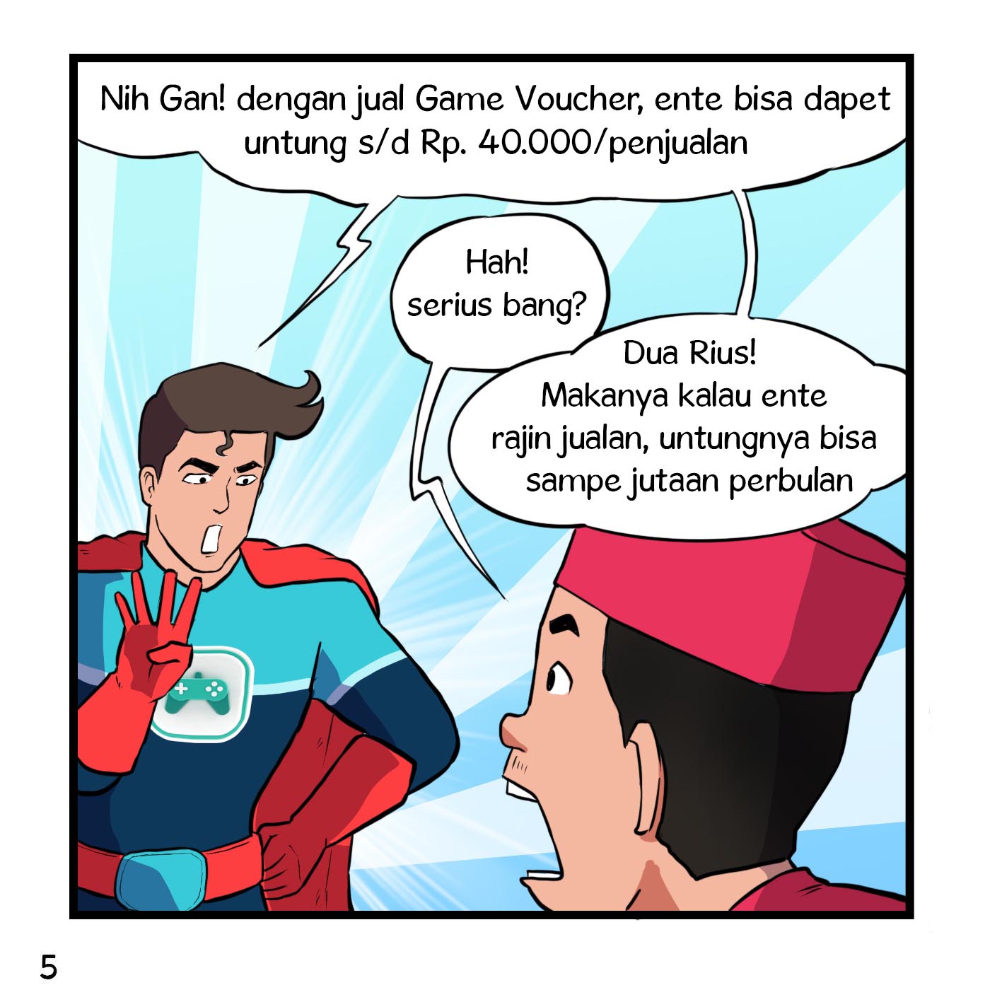 Komik Juwara: Jualan Voucher Game, Semudah Jualan Pulsa! Komik Juwara: Jualan Voucher Game, Semudah Jualan Pulsa!