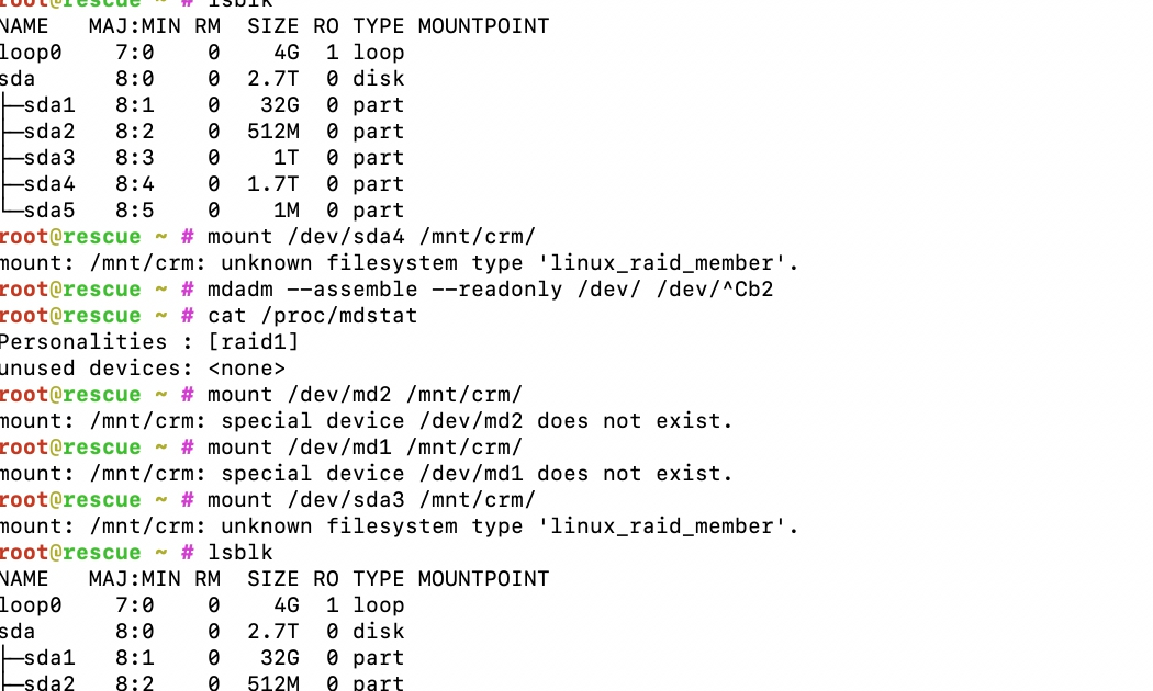 Read Only File System Hardware Fault In Raid