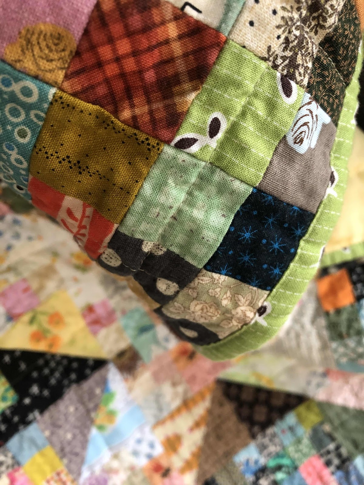 Jacob’s Ladder Nine Patch Quilt Scrap Quilt #7