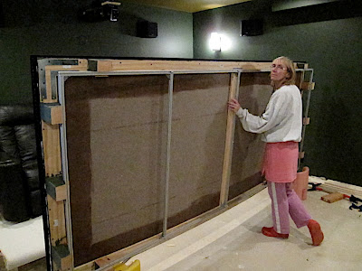 DIY Curved Screen with structural extruded aluminum metal framing ...