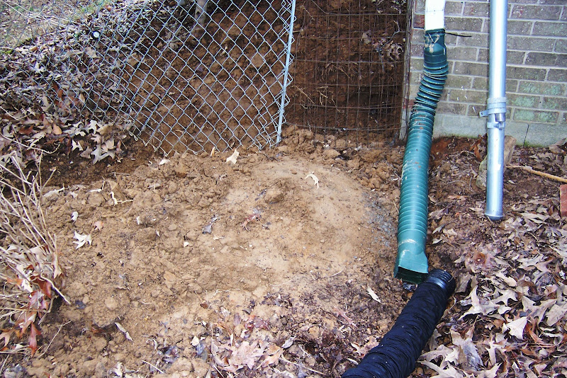 In the Garden: Building a French Drain for a Gutter Downspout