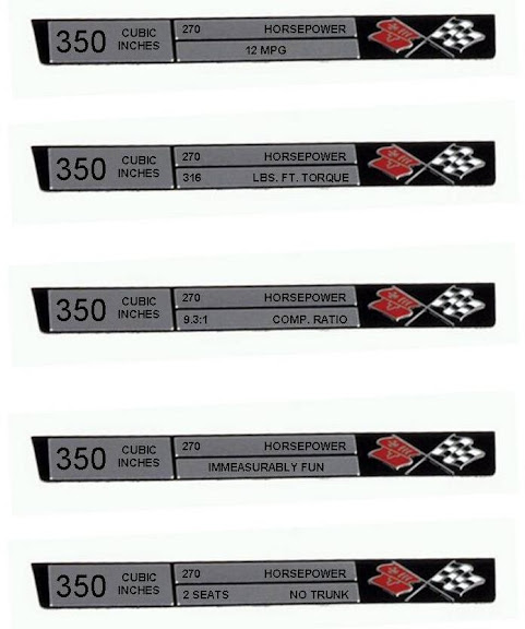 Custom data plate ideas - CorvetteForum - Chevrolet Corvette Forum ...