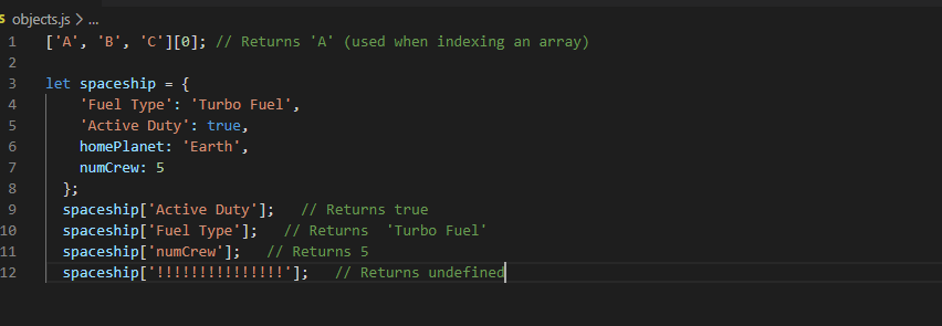 Javascript Objects Part 1 10th June 2020 Pilot 2 Developer