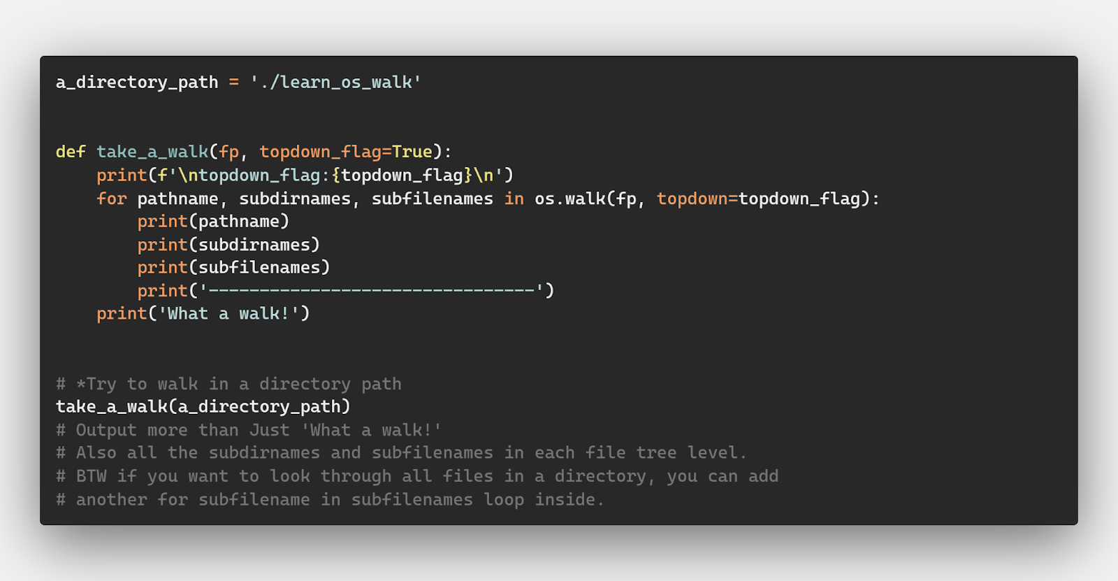 Python os.walk() – A Simple Illustrated Guide – Be on the Right Side of ... Python os.walk() – A Simple Illustrated Guide – Be on the Right Side of ...