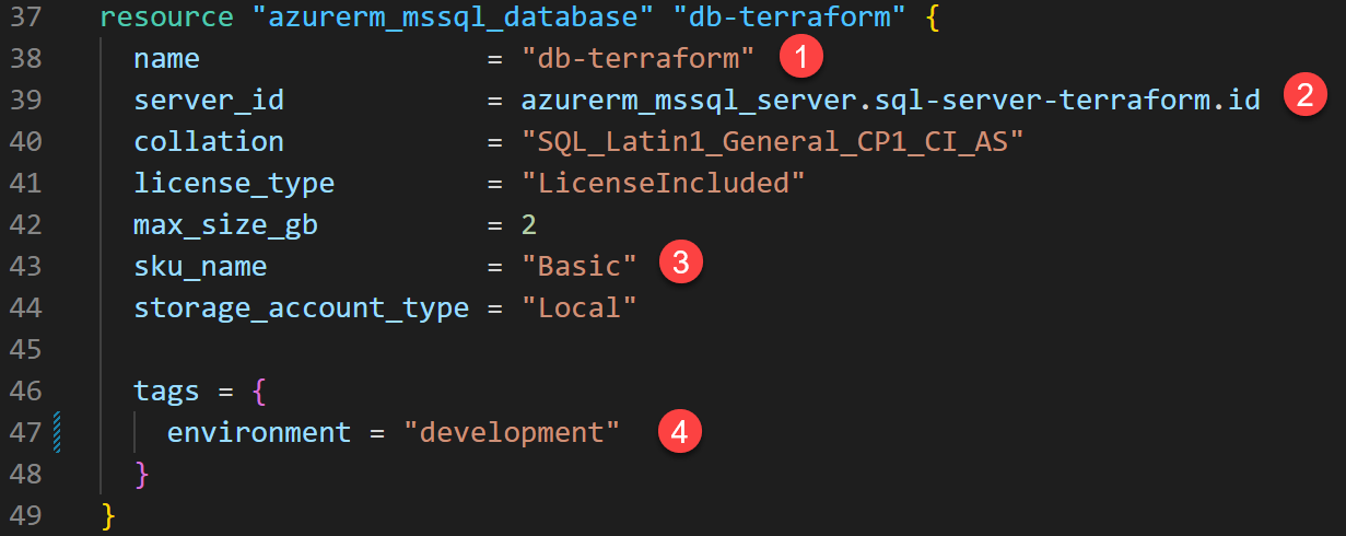 Terraform Azure Sql Database Data Artisans