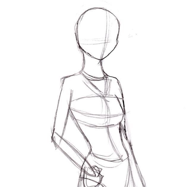 [37 ] Pose Corpo Feminino Pose Esboço Anime