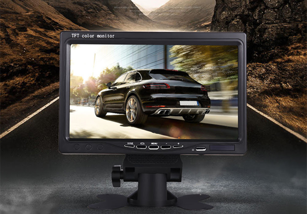 High Quality 7 Inches Color TFT LCD 800X480 Display 12-36V DC Car ...