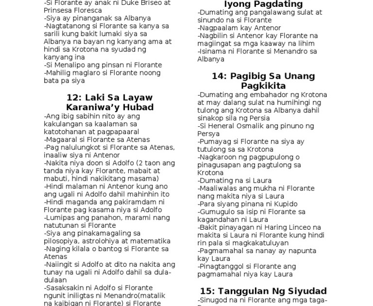 Laki Sa Layaw Florante At Laura Buod Laki Sa Layaw Florante At Laura Buod
