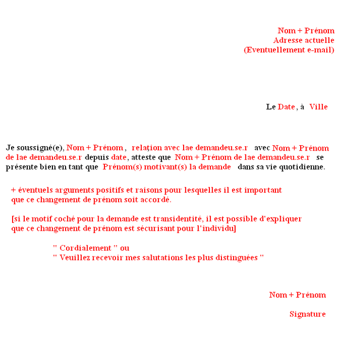 Modele De Lettre De Demande De Changement De Prenom Exemple De Lettre ... Modele De Lettre De Demande De Changement De Prenom Exemple De Lettre ...