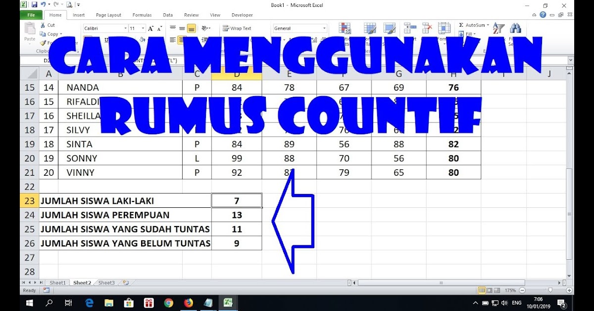 Rumus Excel Menghitung Jumlah Data Dengan Multi Kriteria Pada Rumus Excel Menghitung Jumlah Data Dengan Multi Kriteria Pada