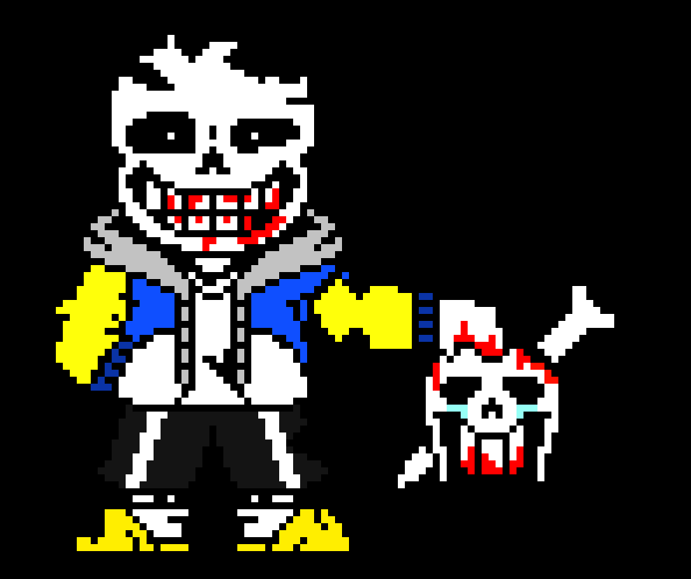 Insanity Sans Pixel Art Maker Img Badar