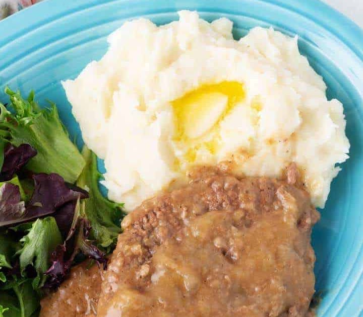 Baked Cube Steak And Gravy Recipe Melt In Your Mouth Cubed Steak Just A Pinch Recipes