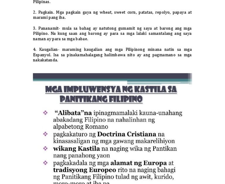 Ano Ang Gampanin Ng Babae At Lalaki Noong Panahon Ng Espanyol